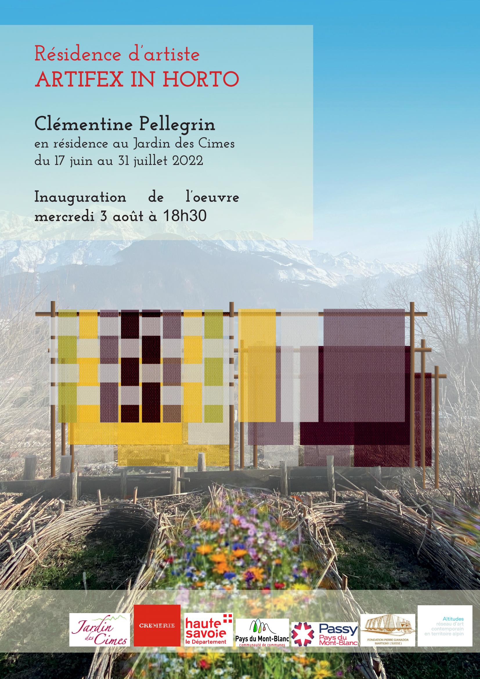 Inauguration Artifex in Horto 2022 "Etendre la couleur" - Jardin des cimes